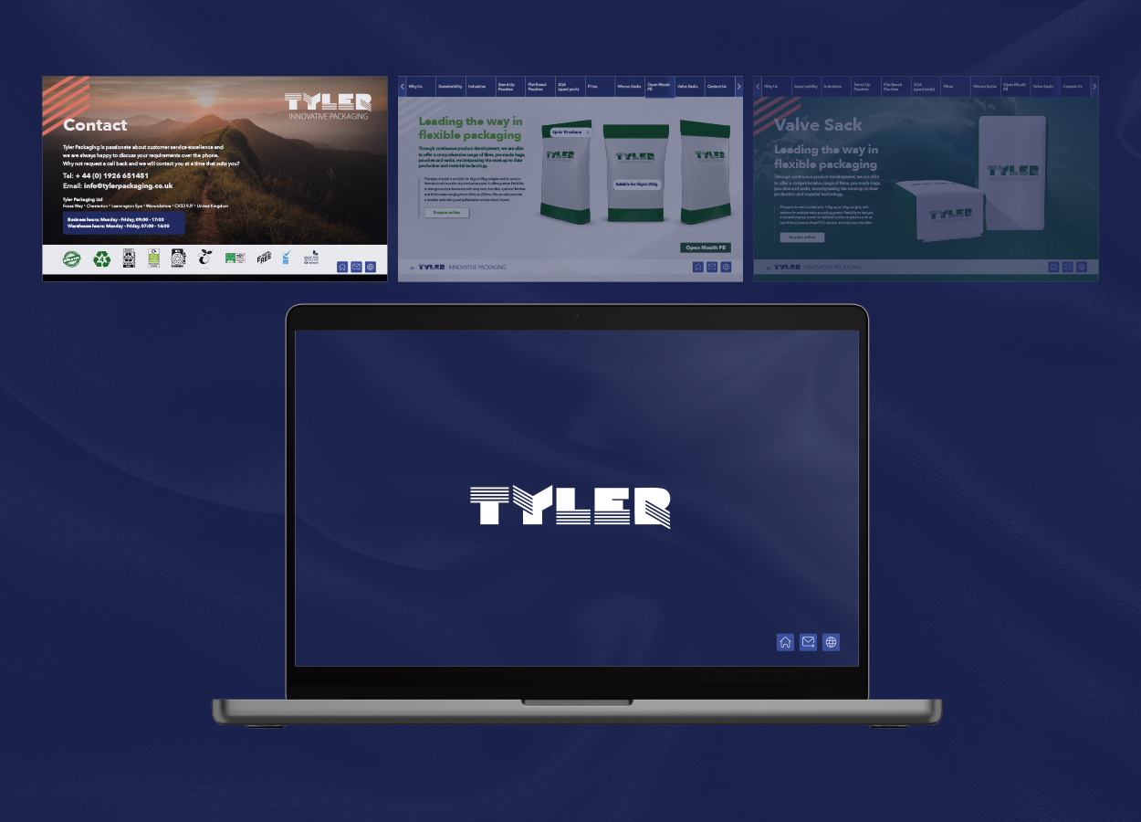 Tyler Packaging – Interactive Brochure – Dunstar Creative